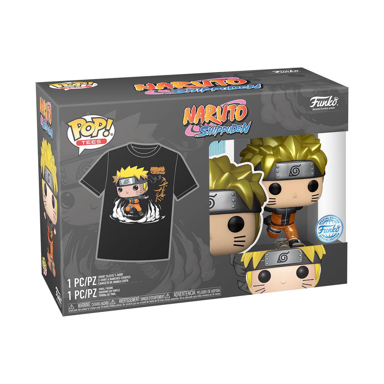 Pack Funko Pop + T-Shirt Naruto Uzumaki Shippuden
