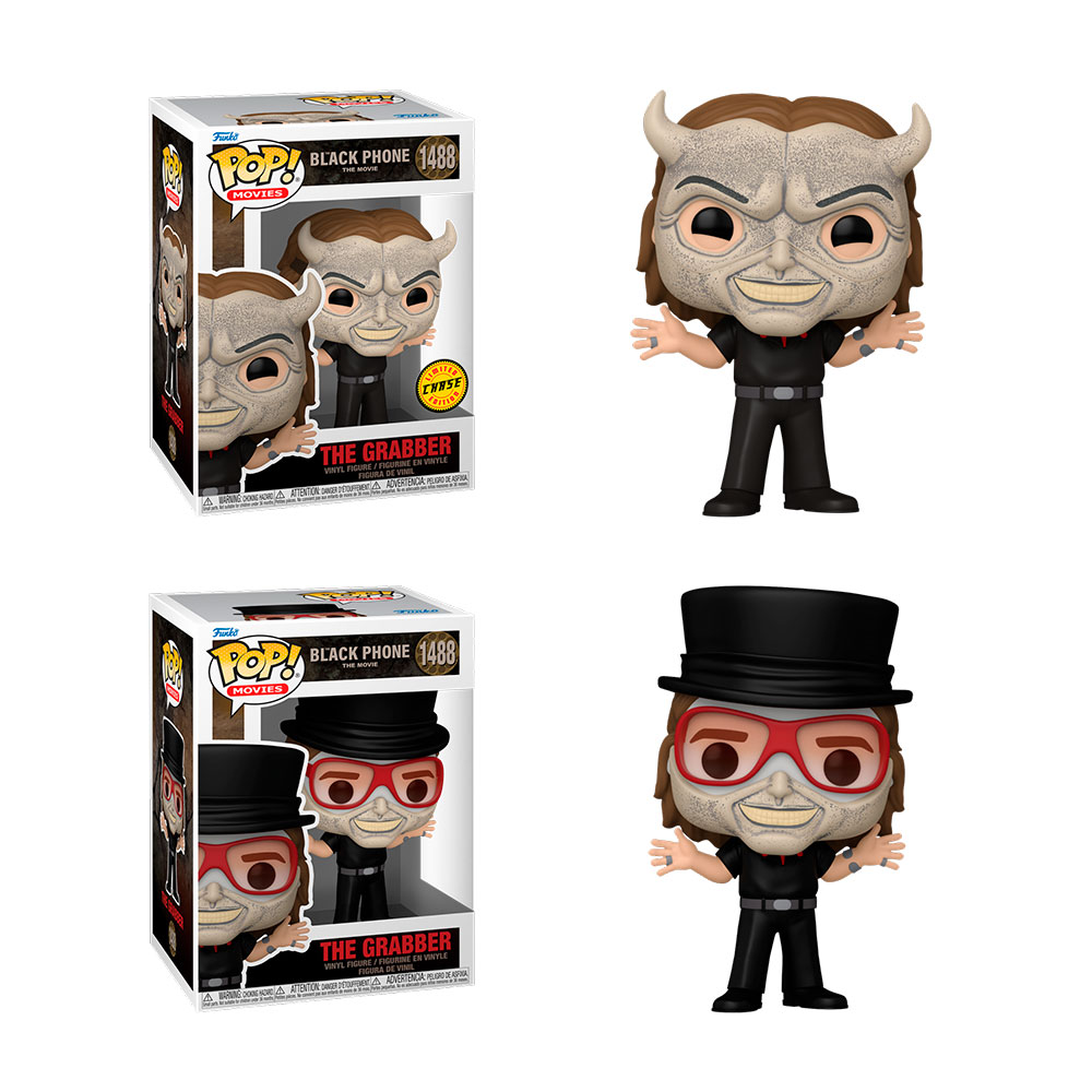 Lot 2 Figurines Funko Pop The Grabber °1488 Black Phone Chase