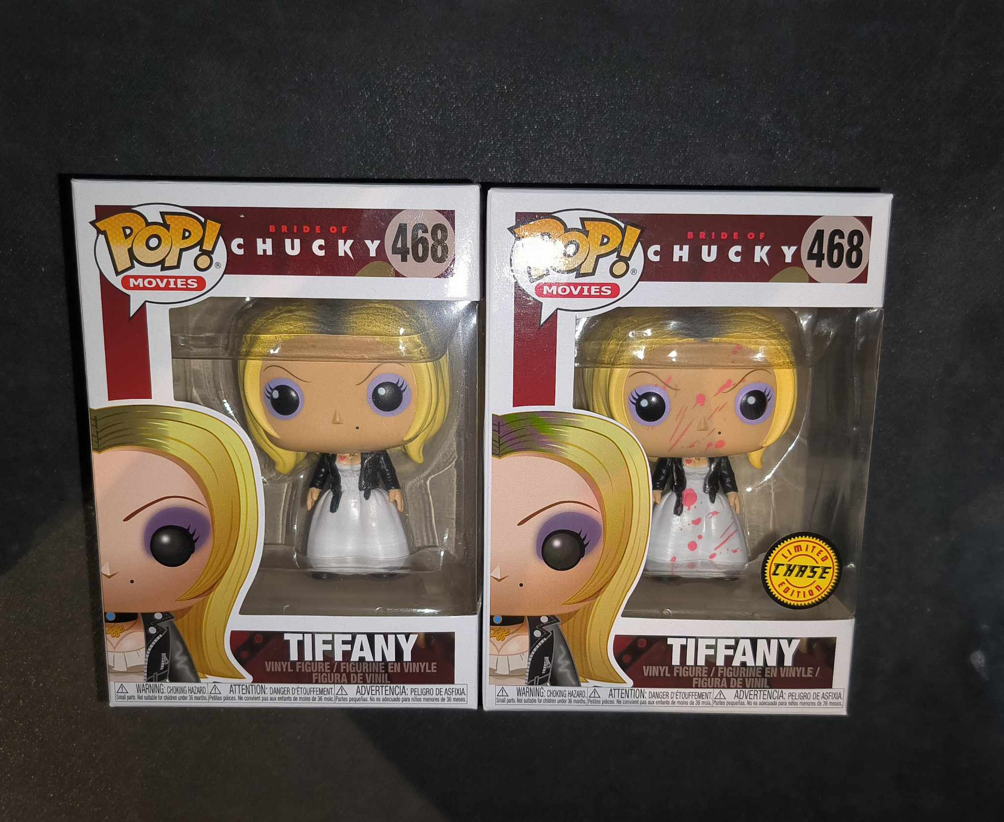 Lot 2 Figurines Funko Pop Tiffany N°468 Bride Of Chucky Chase